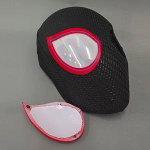 Spider Miles Mask, Miles Morales, Spiderman Mask, Magnetic Lenses ...