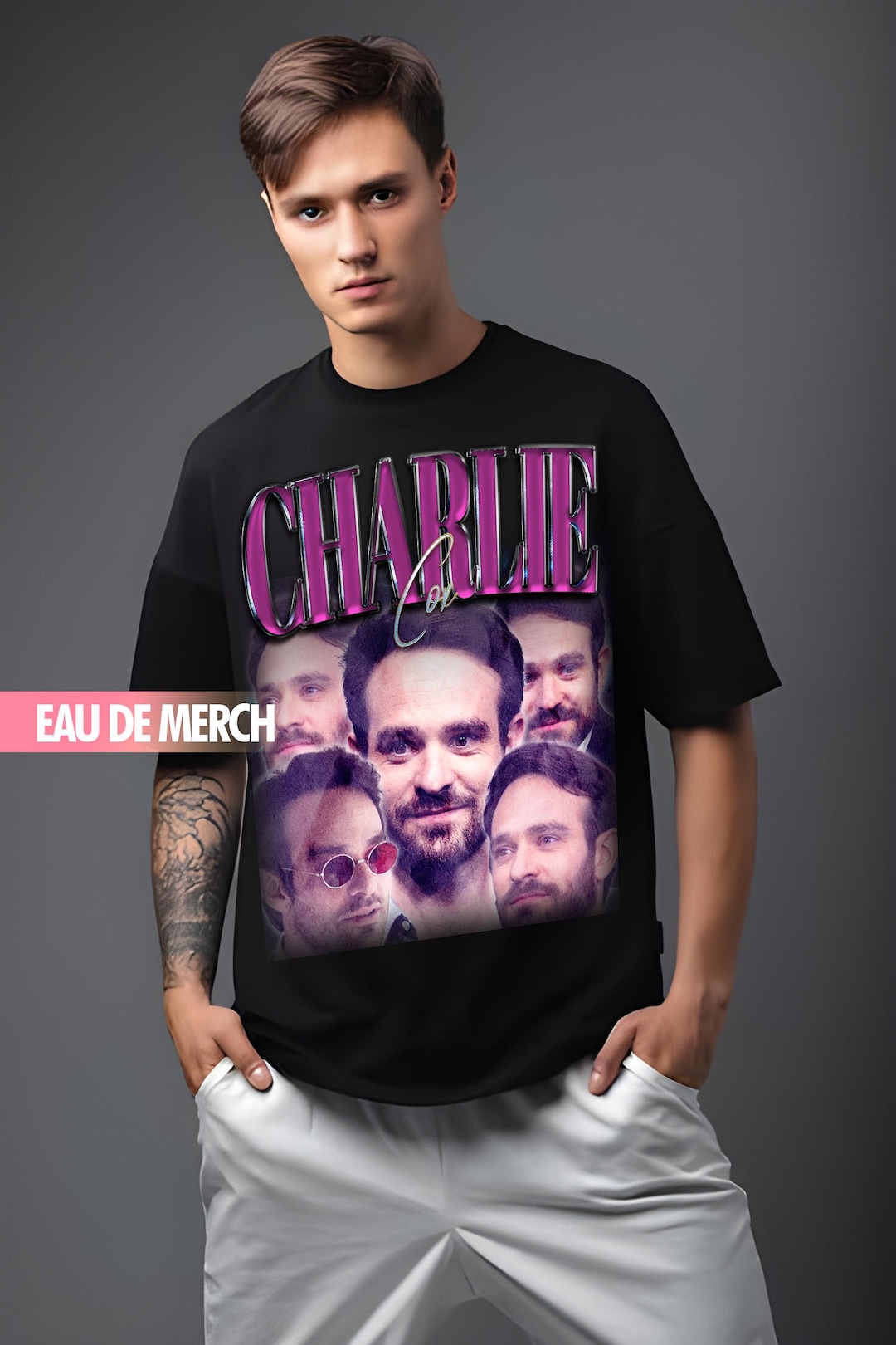 CHARLIE COX TEES / Charlie Cox Vintage Shirt / Charlie Cox 90s Tshirt ...