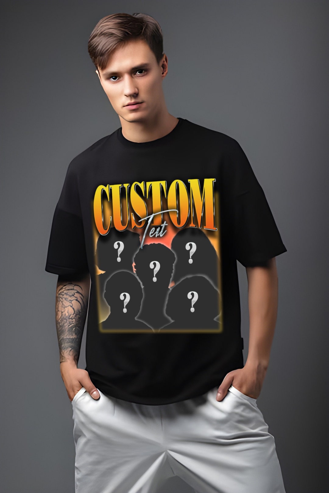 CUSTOM SHIRT - Customize Person T-shirt - Christmas Gift - Family Merch ...