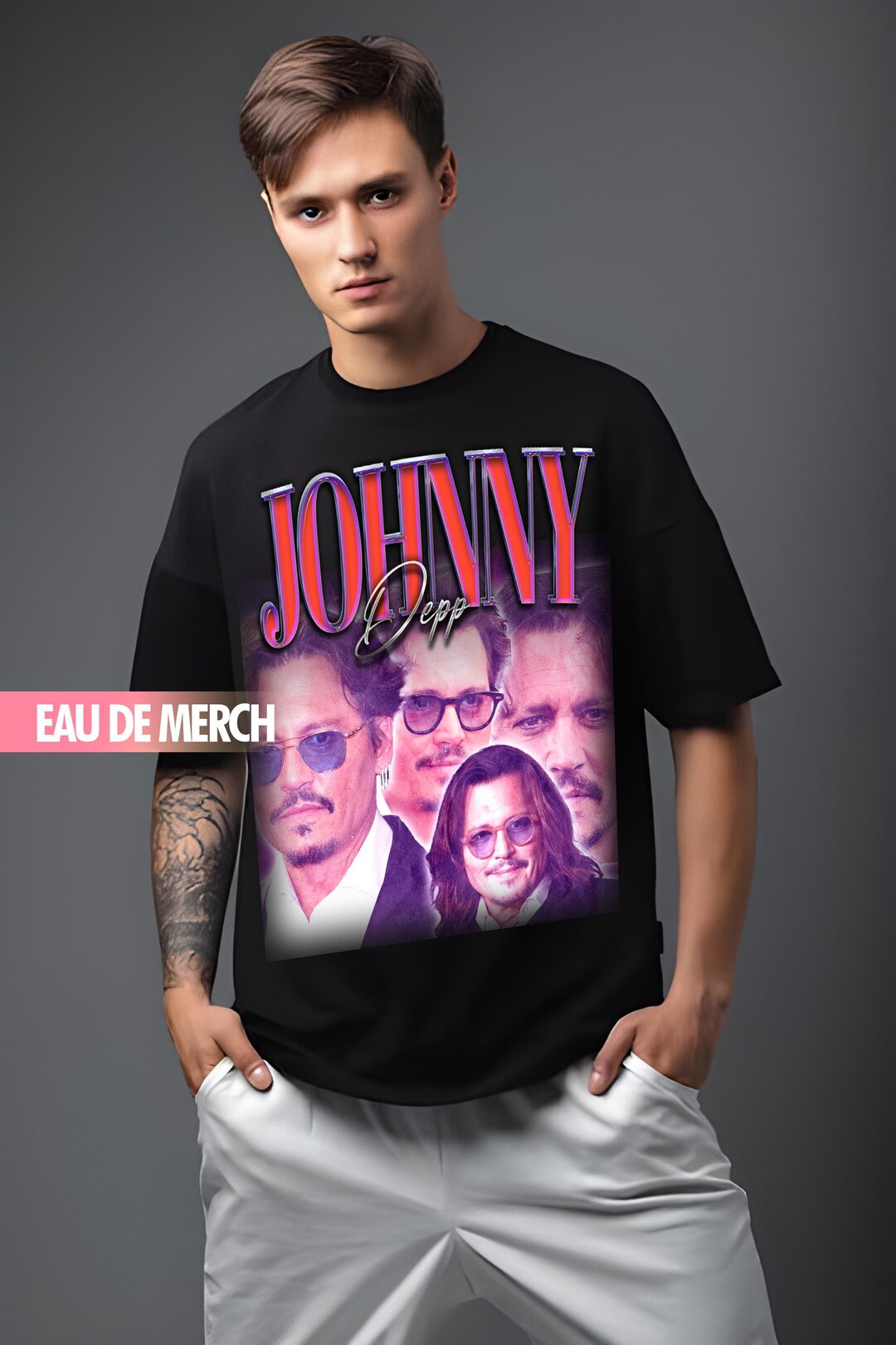 JOHNNY DEPP TEES / Johnny Depp Vintage Shirt / Johnny Depp 90s Tshirt ...