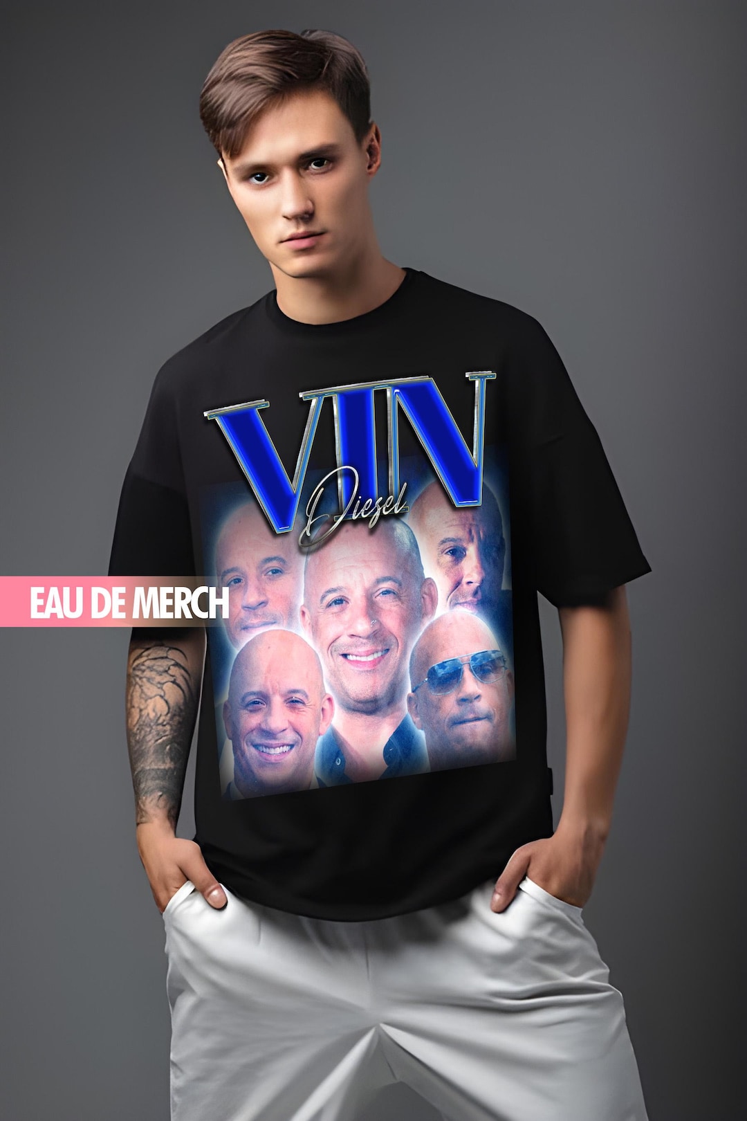 VIN DIESEL TEES / Vin Diesel Vintage Shirt / Vin Diesel 90s Tshirt ...