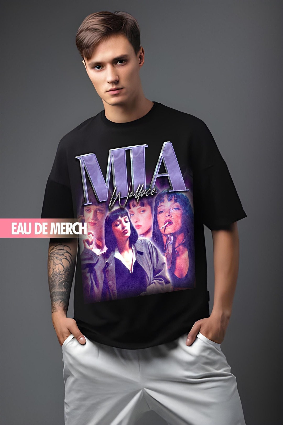 MIA WALLACE TEES / Mia Wallace Vintage Shirt / Mia Wallace 90s Tshirt ...