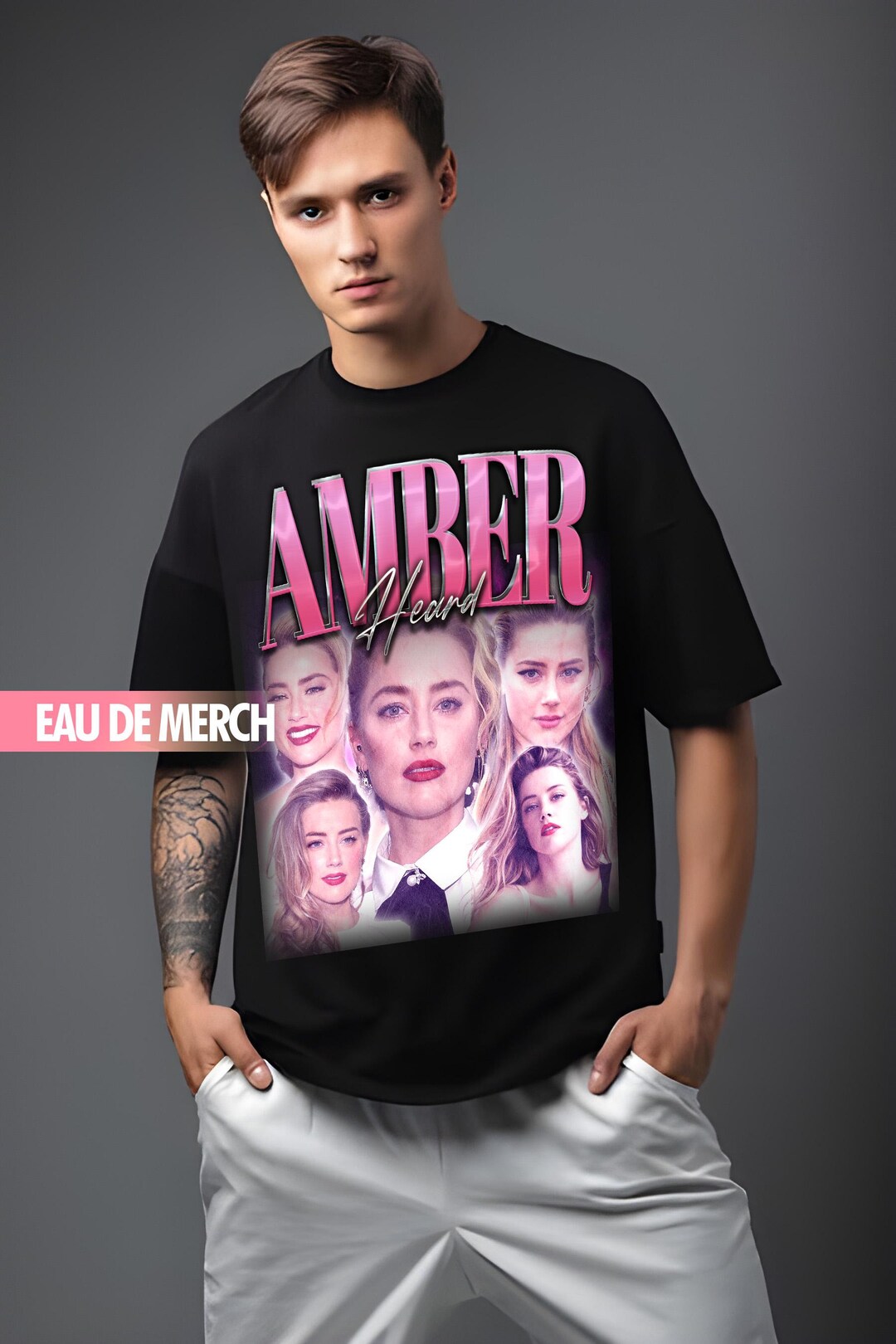 AMBER HEARD TEES / Amber Heard Vintage Shirt / Amber Heard 90s Tshirt ...