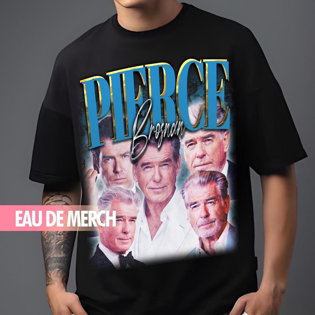 PIERCE BROSNAN SHIRT / Pierce Brosnan Vintage Tees / Pierce Brosnan 90s ...