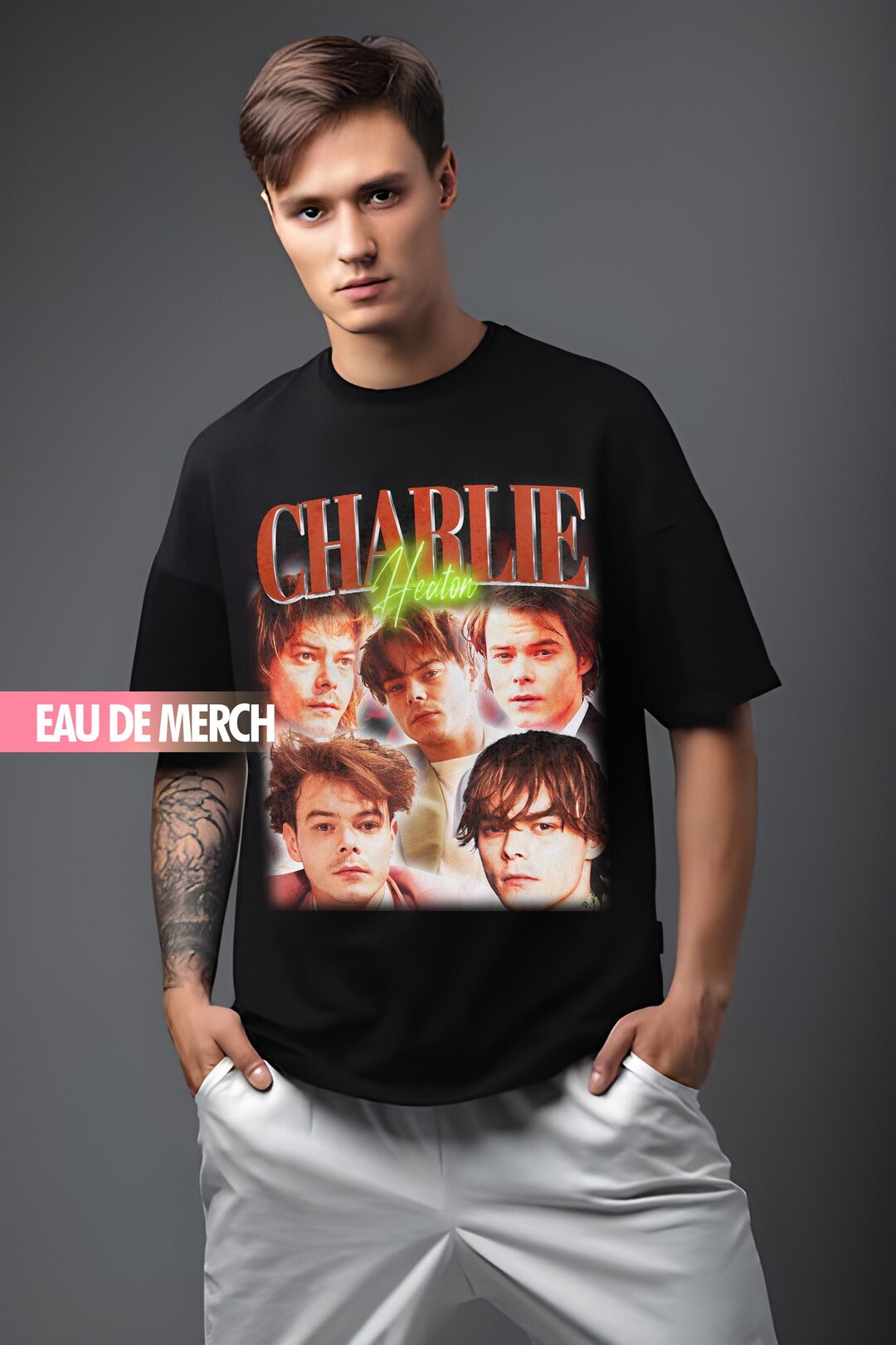 CHARLIE HEATON TEES / Charlie Heaton Shirt / Charlie Heaton 90s Tshirt ...