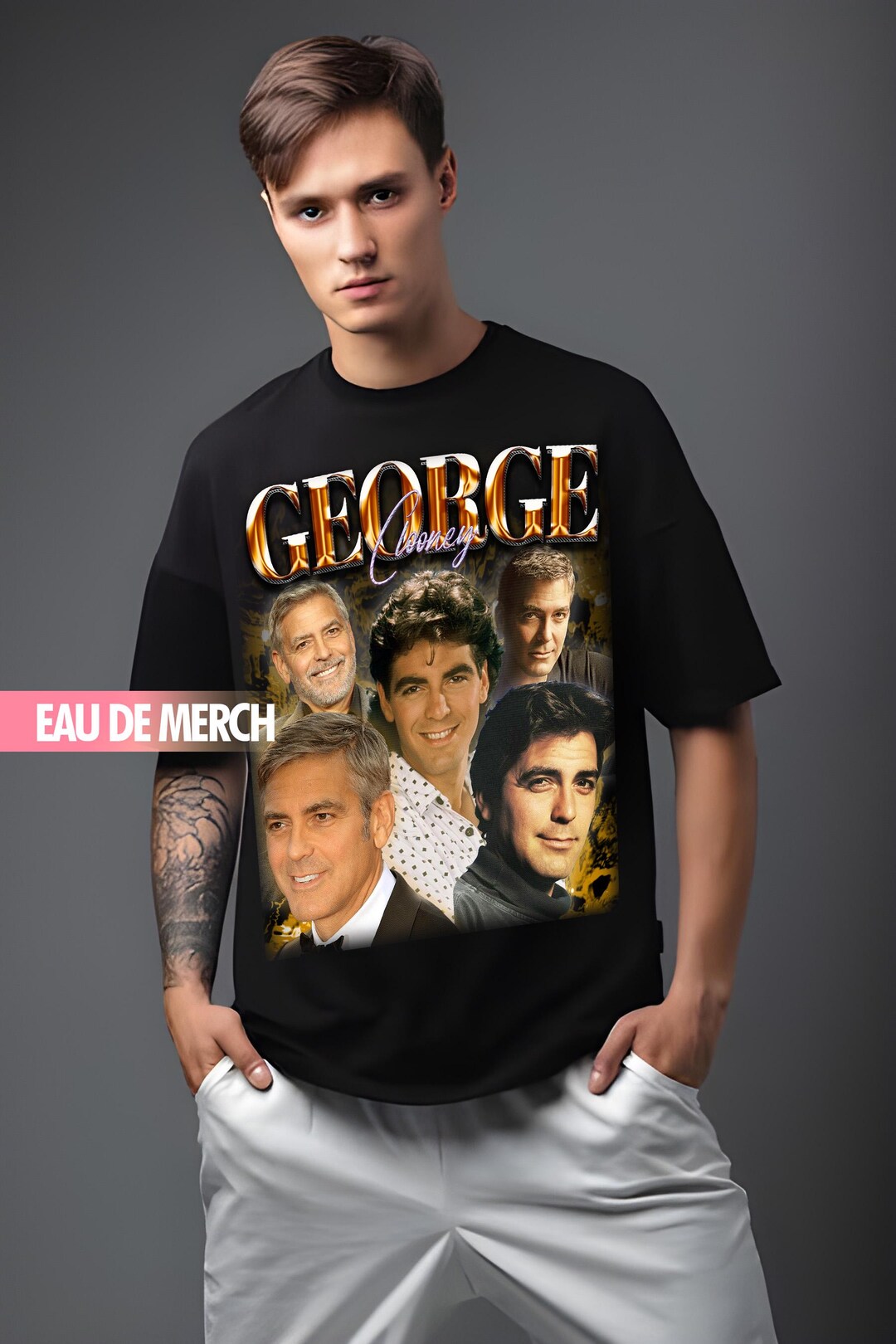 GEORGE CLOONEY TEES / George Clooney Vintage Shirt / George Clooney 90s ...