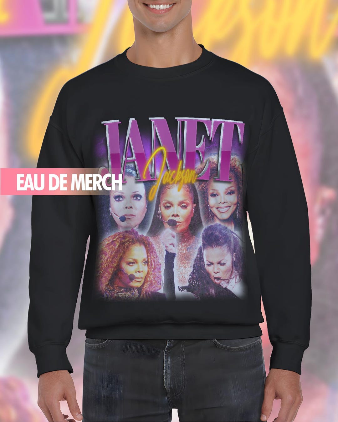 JANET JACKSON SWEATSHIRT / Janet Jackson Vintage Shirt / Janet Jackson ...