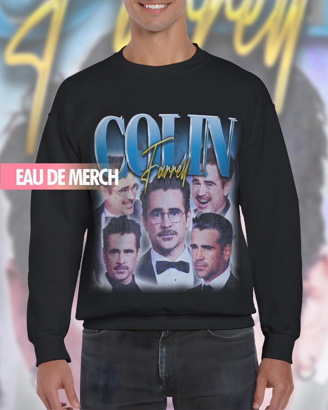 COLIN FARRELL SWEATSHIRT / Colin Farrell Vintage / Colin Farrell 90s ...