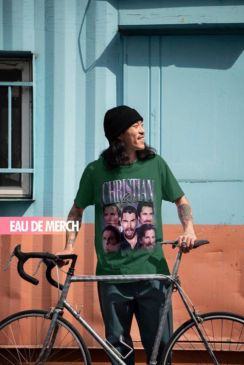 CHRISTIAN BALE TEES / Christian Bale Retro Shirt / Christian Bale 90s ...