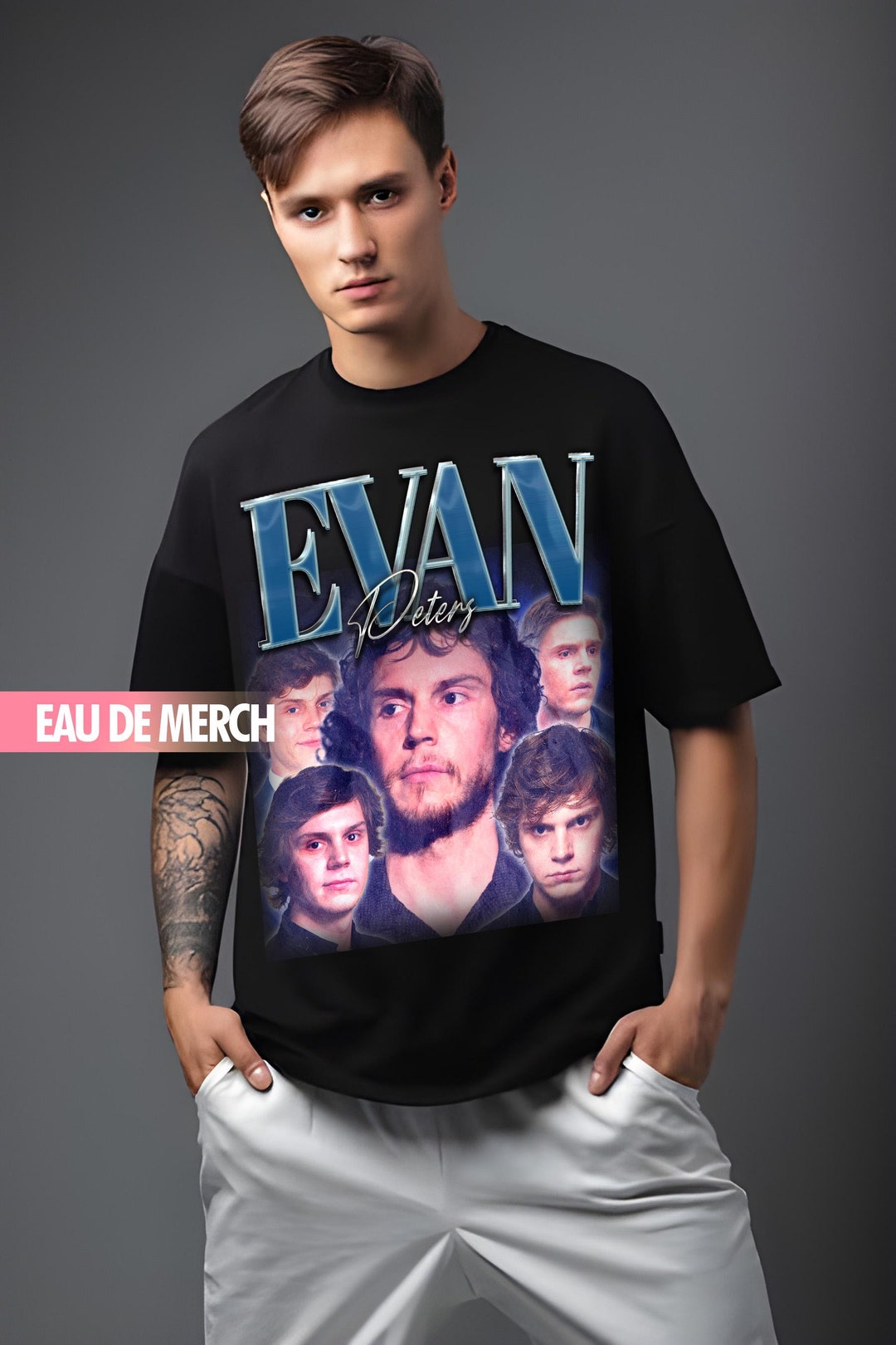 EVAN PETERS TEES / Evan Peters Vintage Shirt / Evan Peters 90s Tshirt ...