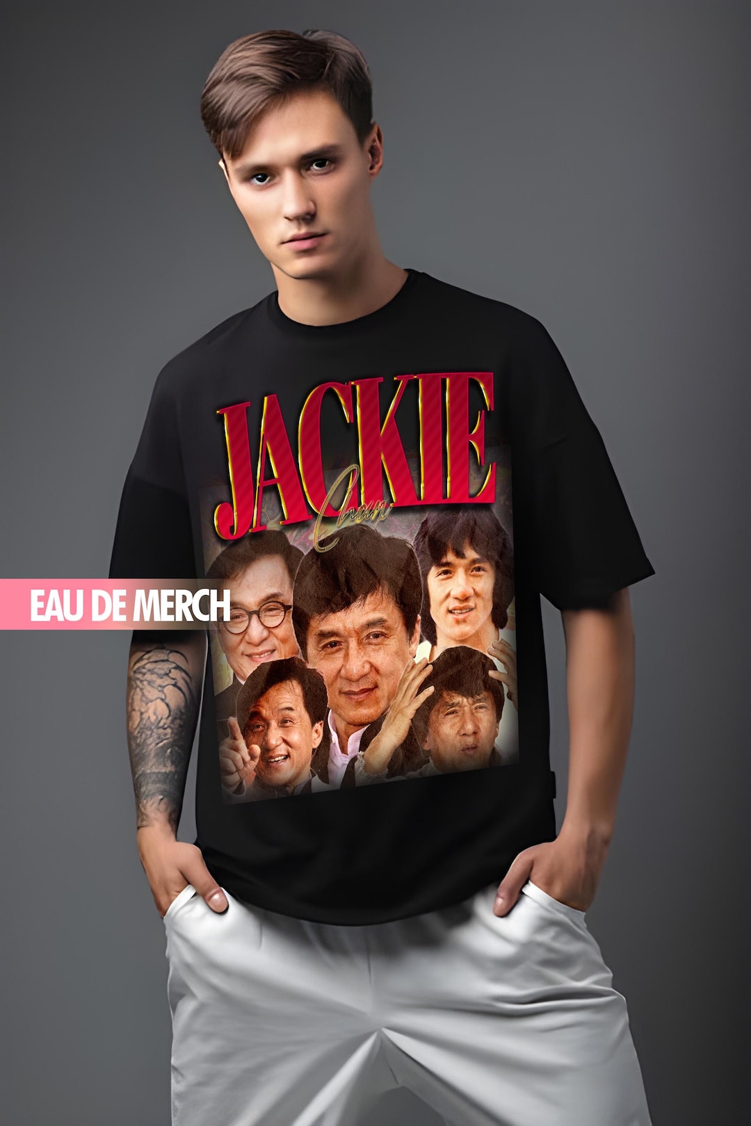 JACKIE CHAN TEES / Jackie Chan Vintage Shirt / Jackie Chan 90s Tshirt ...