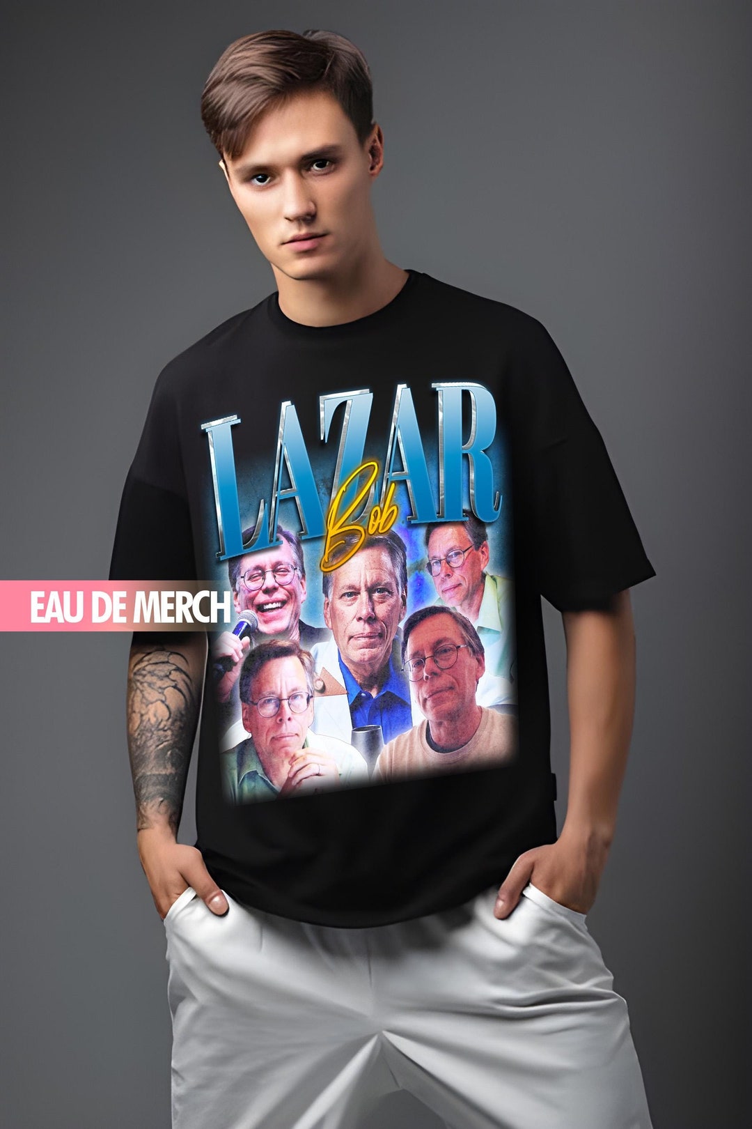 BOB LAZAR TEES / Bob Lazar Vintage Shirt / Bob Lazar 90s Tshirt / Bob ...