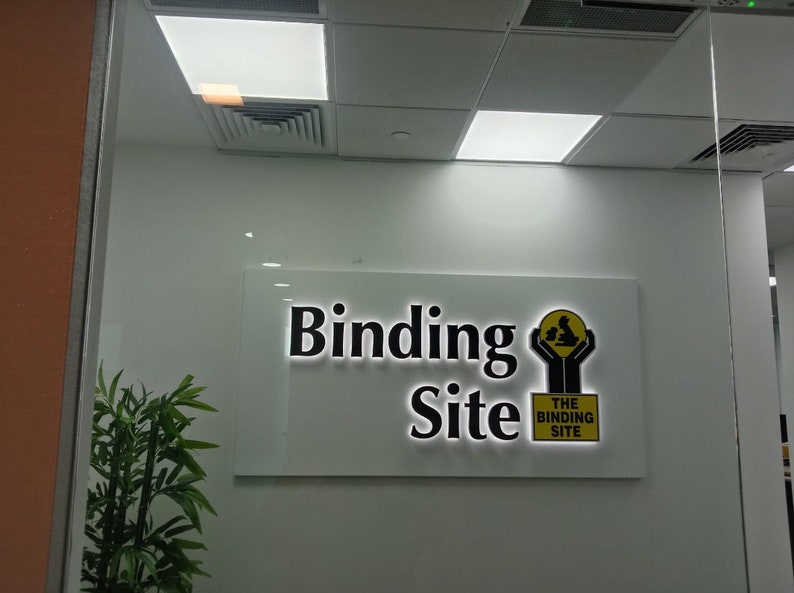 Custom Backlit Sign Laser Cut Sign Backlit Business Sign Metal Sign ...