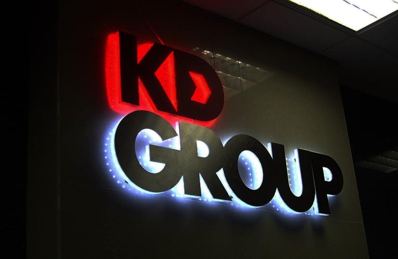 Custom Backlit Sign Laser Cut Sign Backlit Business Sign Metal Sign ...