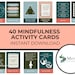 Mindfulness Activity Cards for Anxiety Coping Skills Flashcards for ...