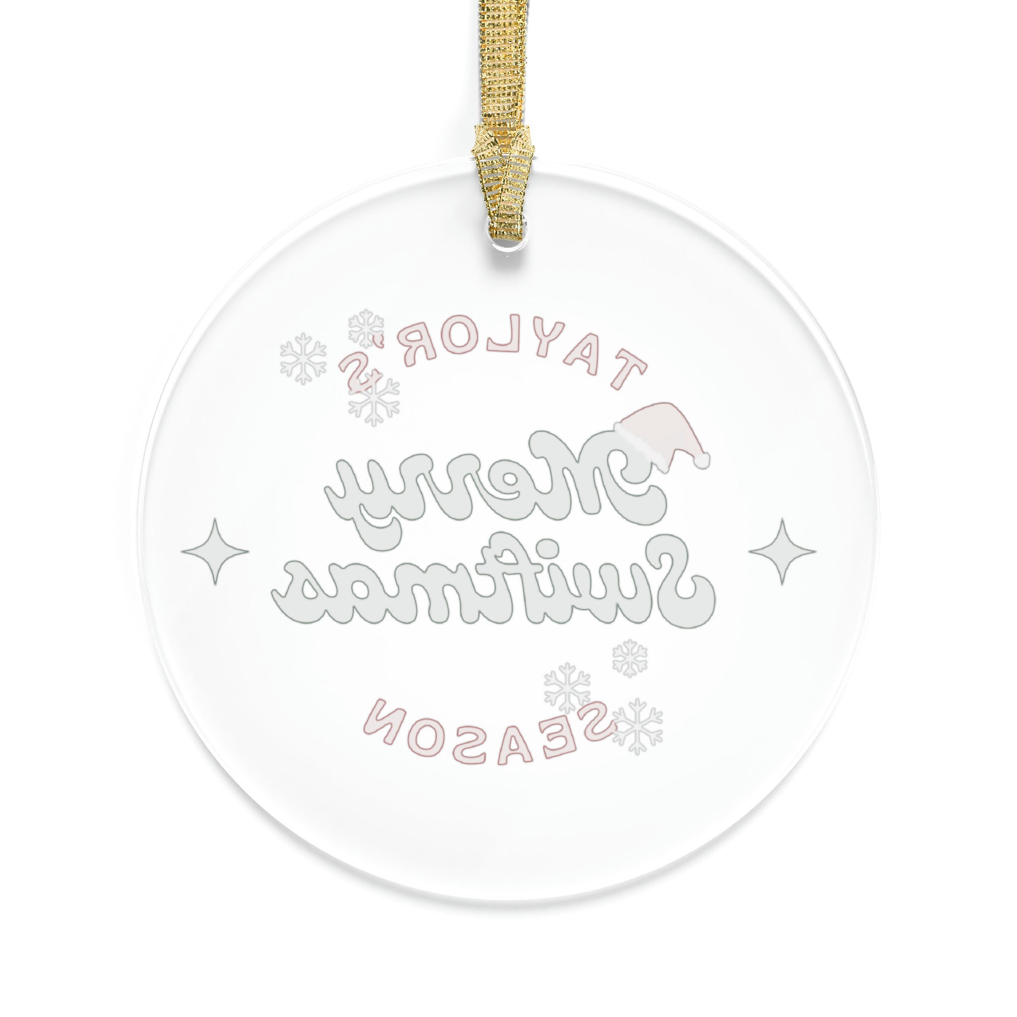 Taylor "Merry Swiftmas!" Acrylic Ornament sold by Exuberant Plo Koon ...