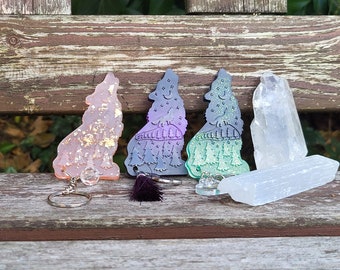 Wolf Keychain Wolf Key Ring Animal Keychain Wolf Lovers Gift ...