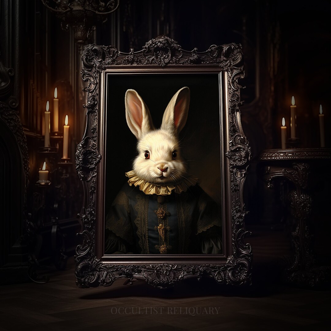 The Butler Vintage Gothic Poster Print White Rabbit Gothic - Etsy