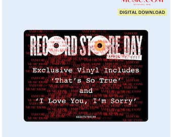 Taylor Vinyl Record LP CD Hype Sticker Dupe Replacement Digital SVG ...