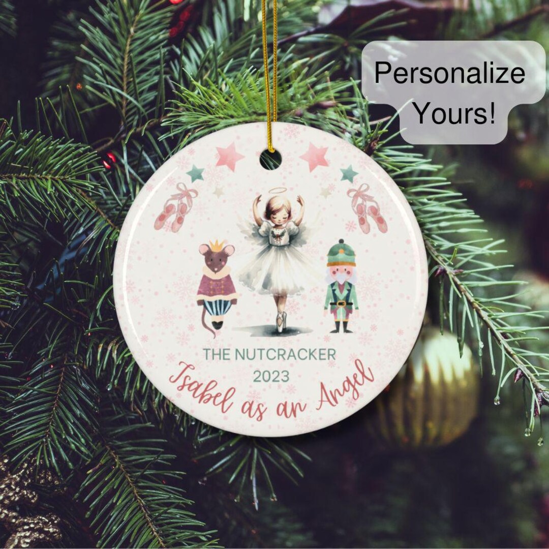 Personalized Angel Nutcracker Ornament Nutcracker Ballet Christmas Gift ...