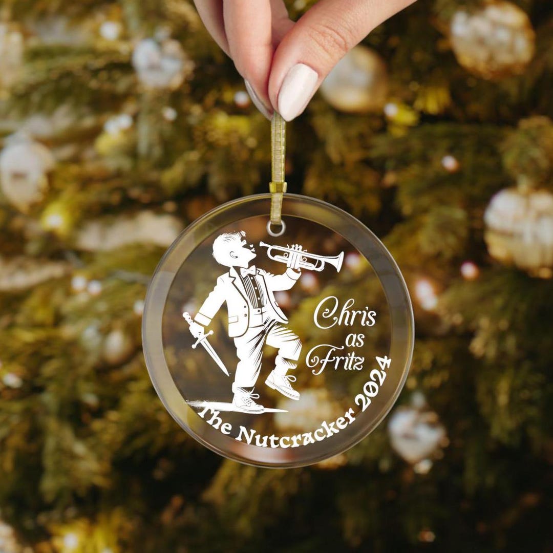 Custom Nutcracker Fritz Christmas Ballet Dancer Boys Personalized Glass ...