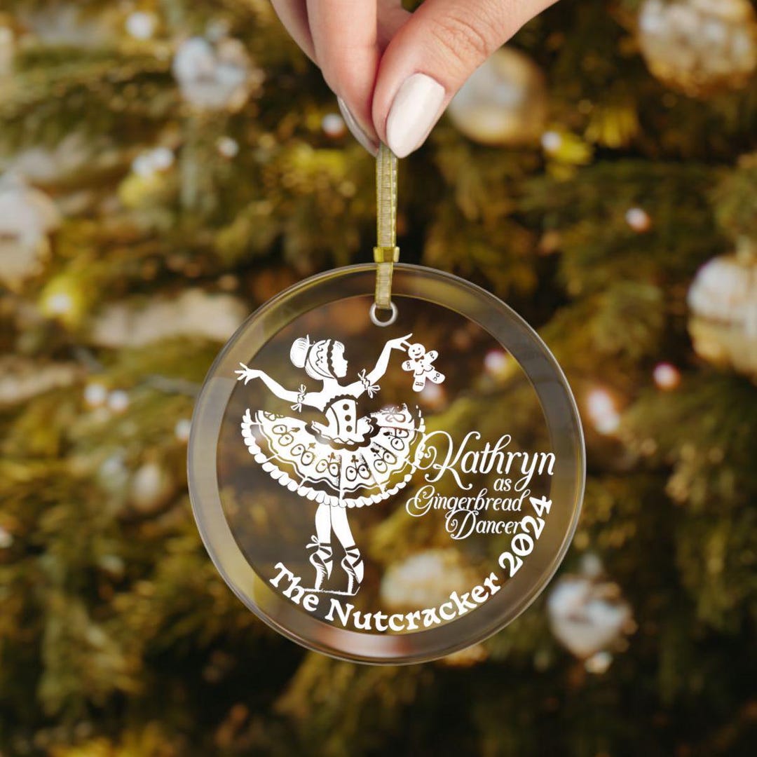 Custom Nutcracker Gingerbread Dancer Personalized Christmas Ornament ...