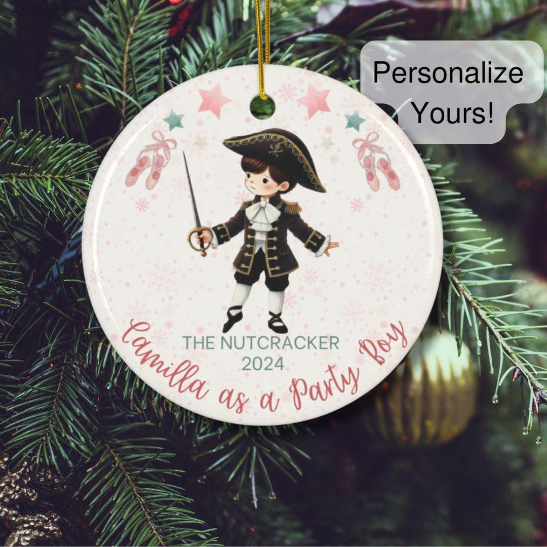 Personalized Nutcracker Ballet Party Boy Custom Ornament Ballet Gift ...
