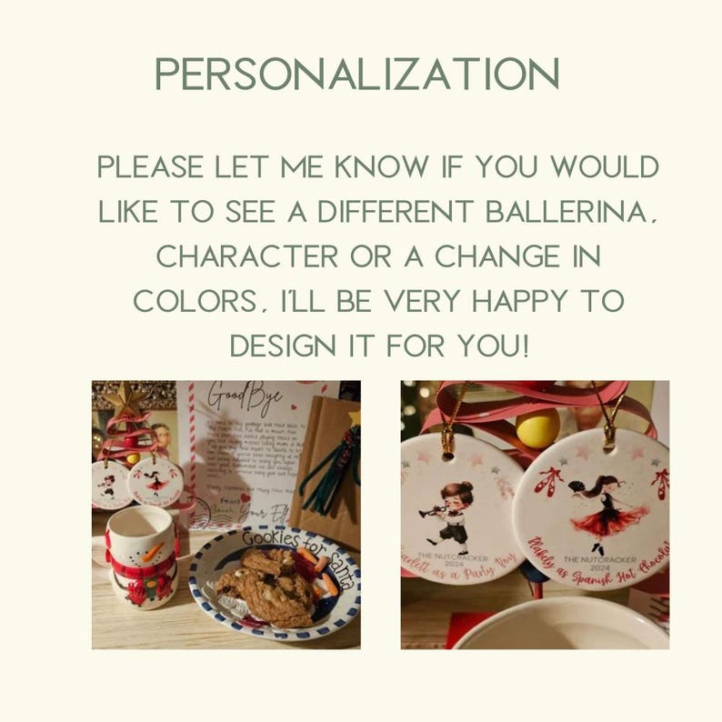 Custom Nutcracker Gingerbread Dancer Personalized Christmas Ornament ...