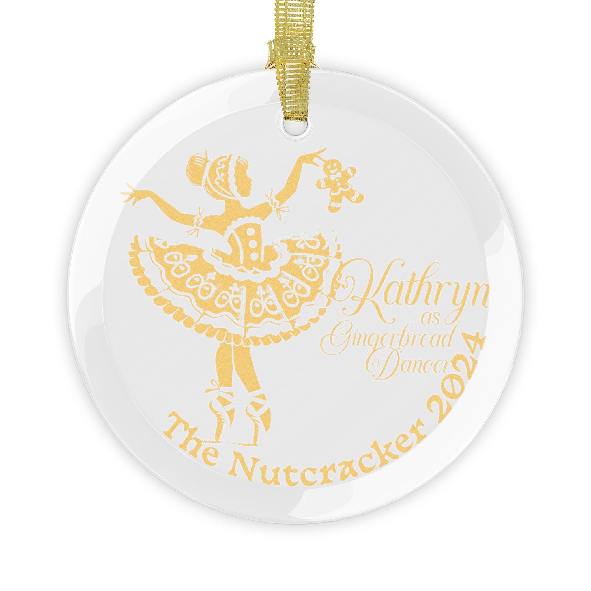 Custom Nutcracker Gingerbread Dancer Personalized Christmas Ornament ...