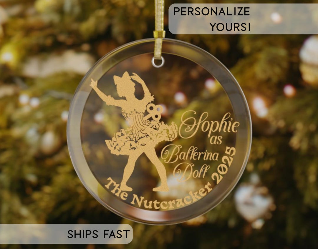 Personalized Nutcracker Columbine Ballerina Doll With Key, Custom Role ...