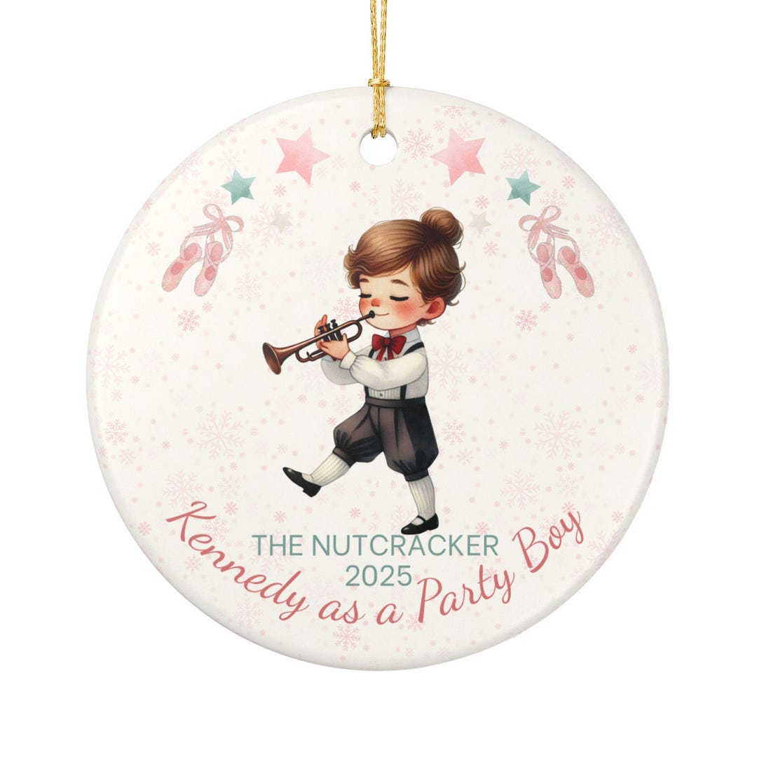 Personalized Nutcracker Ballet Party Boy Custom Ornament Ballet Gift ...