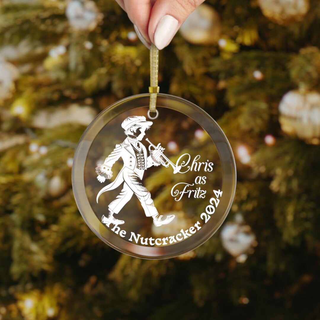 Custom Nutcracker Fritz Christmas Ballet Dancer Boys Personalized Glass ...