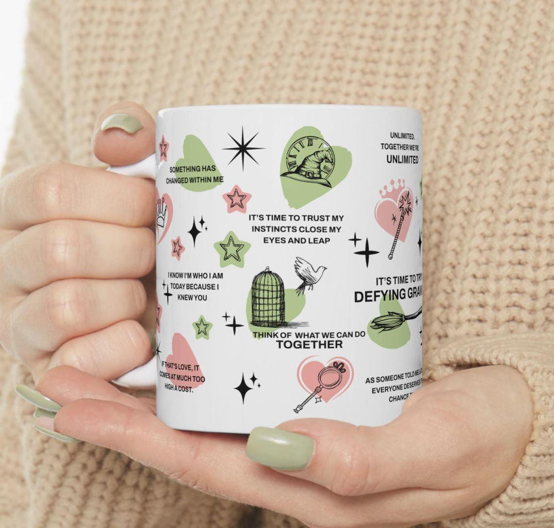 Wicked Mug Fun Wicked Quotes, Elphaba Unlimited Friendship Gift Musical ...