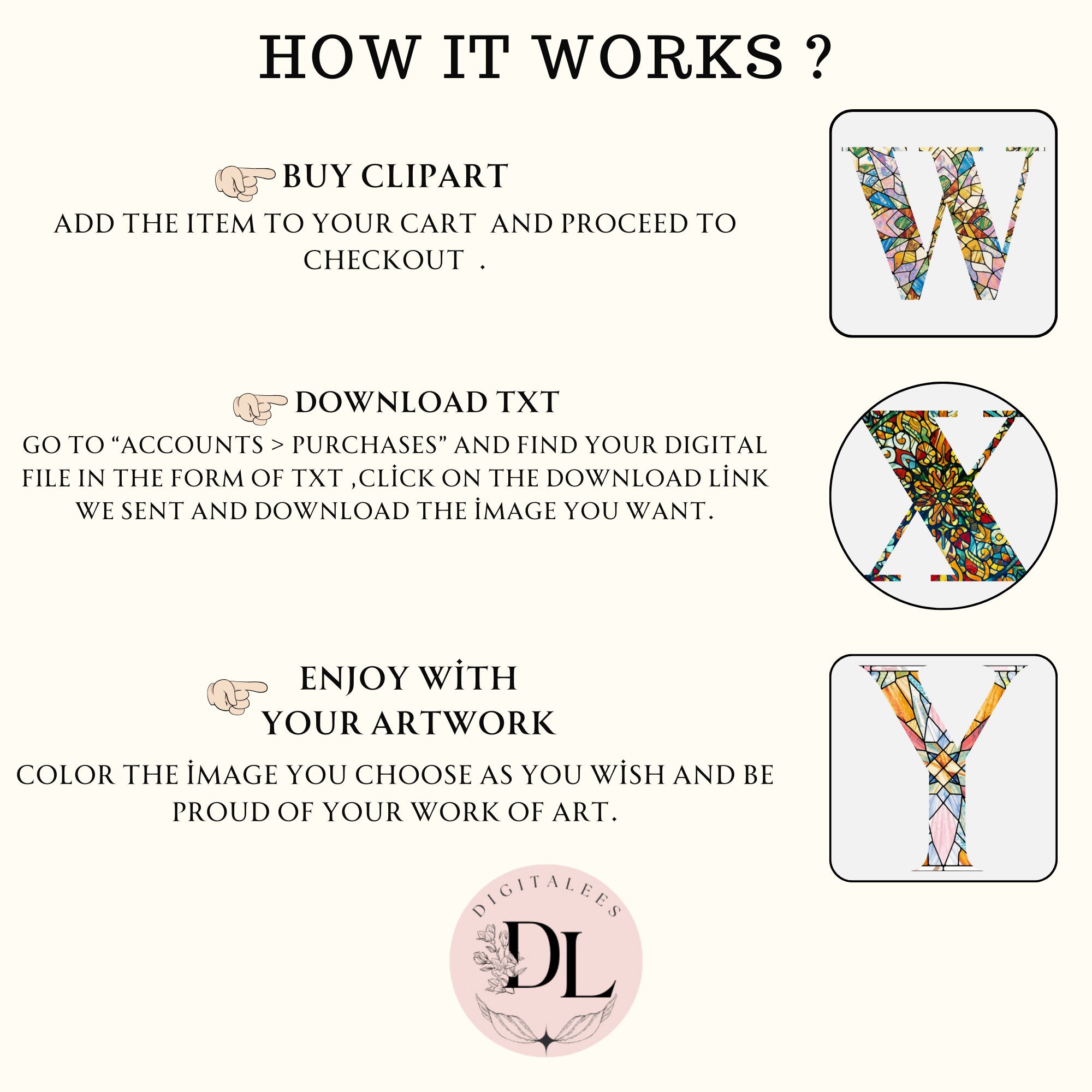 Stain Glass Alphabet Clipart Stain Glass Lettering, Simple Letters ...