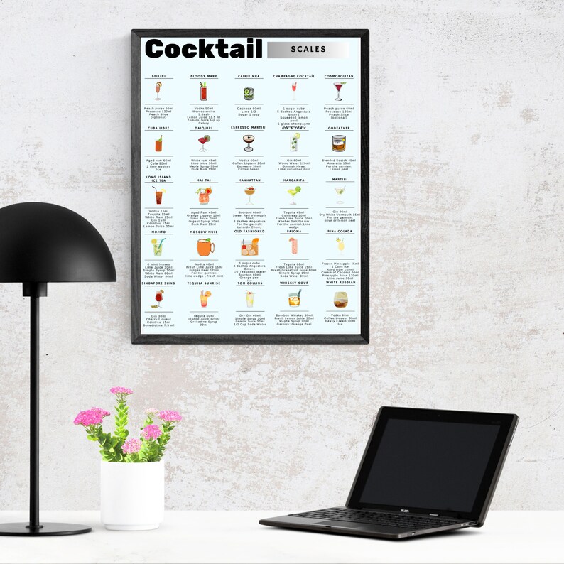 Cocktail Deals Print | Aperol Spritz, Negroni, Espresso Martini Retro ...