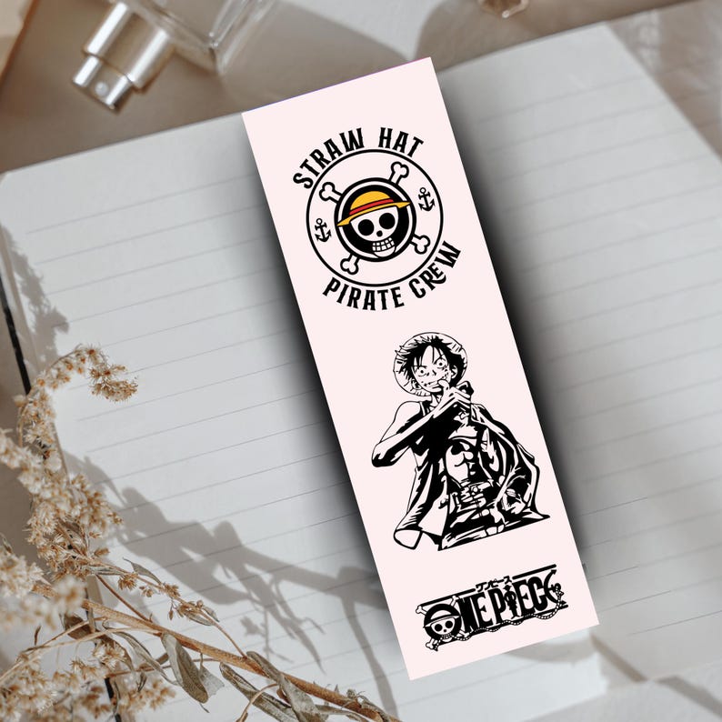 One Piece Bookmark Set, Anime Bookmark, Manga Printable Bookmarks ...