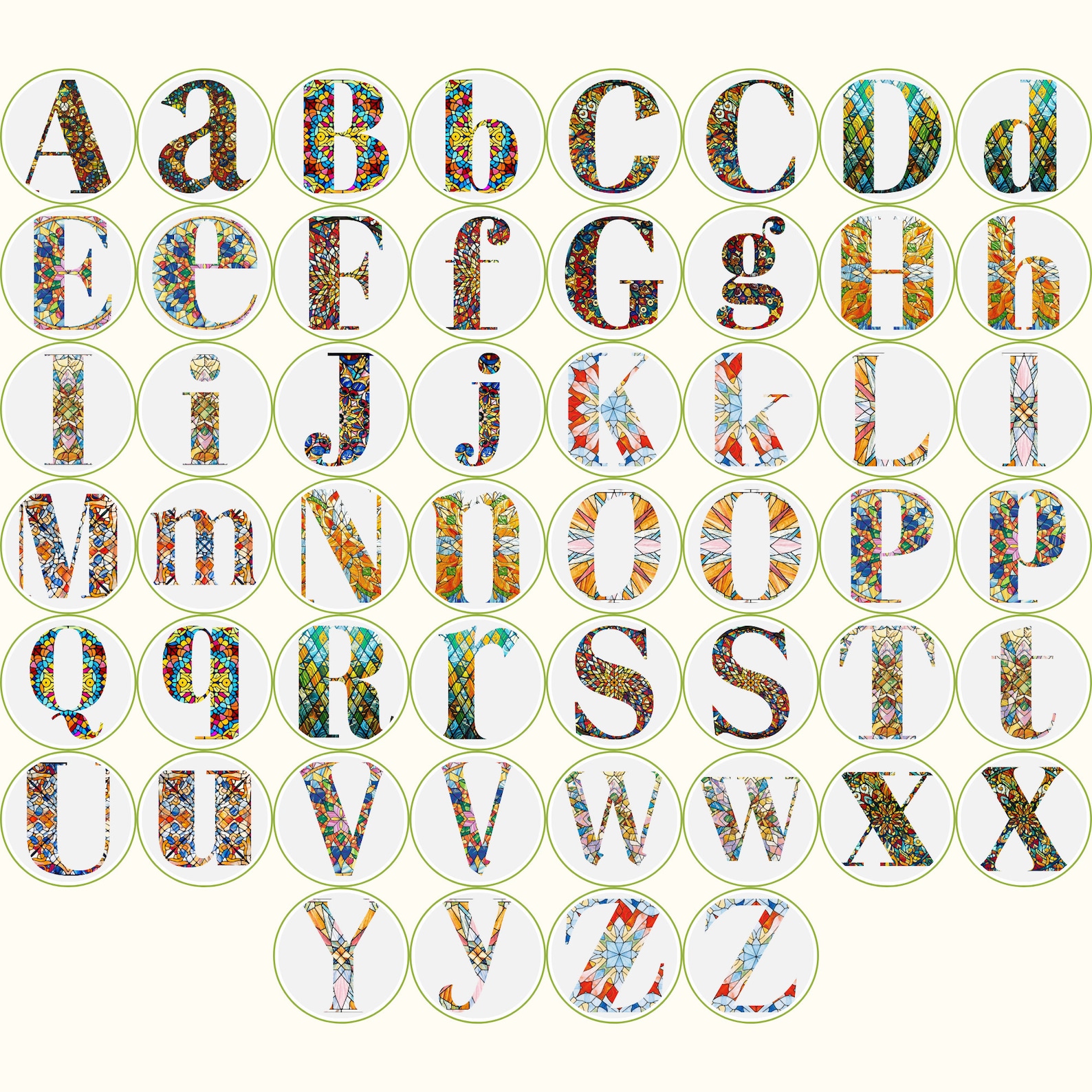 Stain Glass Alphabet Clipart Stain Glass Lettering, Simple Letters ...
