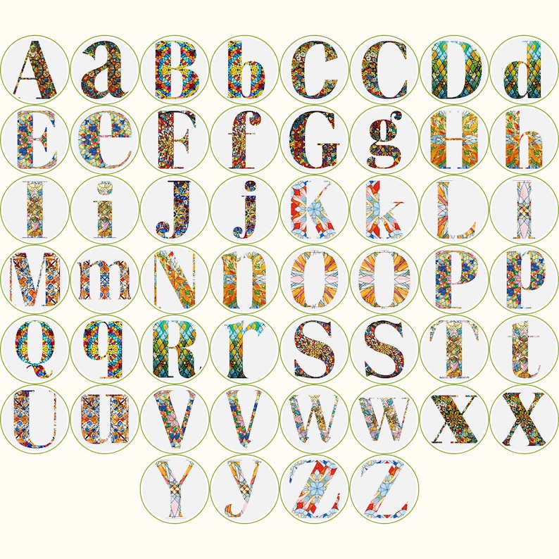Stain Glass Alphabet Clipart Stain Glass Lettering, Simple Letters ...