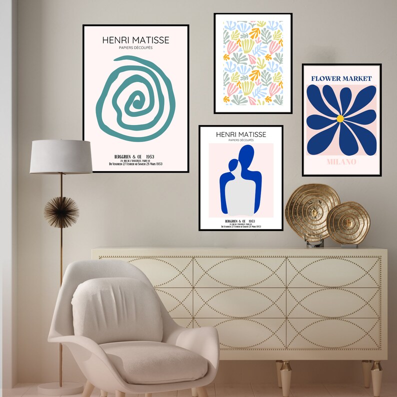 Matisse Gallery Wall Set of 3,exhibition Poster Set, Bauhaus Print ...