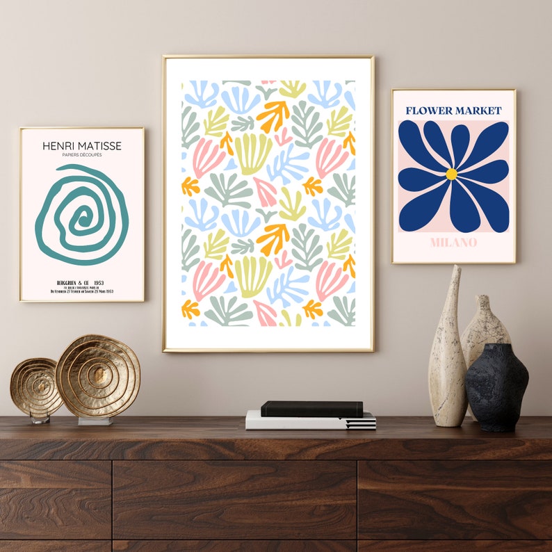 Matisse Gallery Wall Set of 3,exhibition Poster Set, Bauhaus Print ...