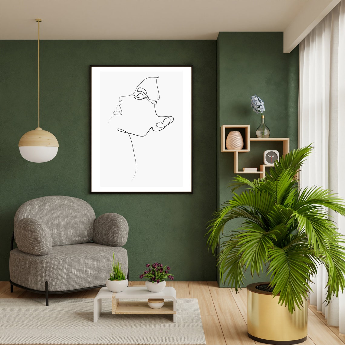 Woman Line Drawing Art Print Set of 3, Female Print Poster, Woman Body ...