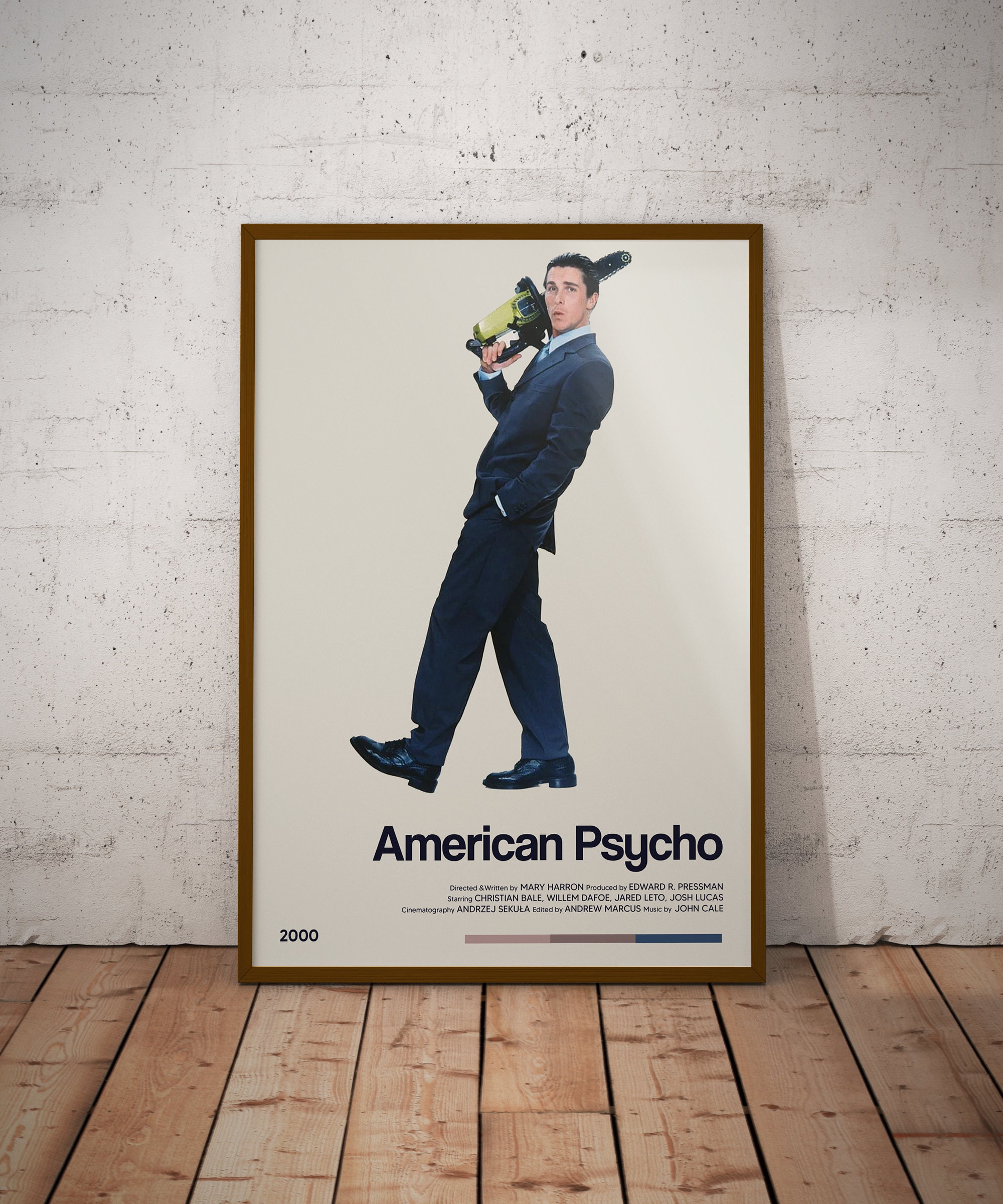 American Psycho Movie Poster Modern Movie Poster Print Wall Art Poster ...