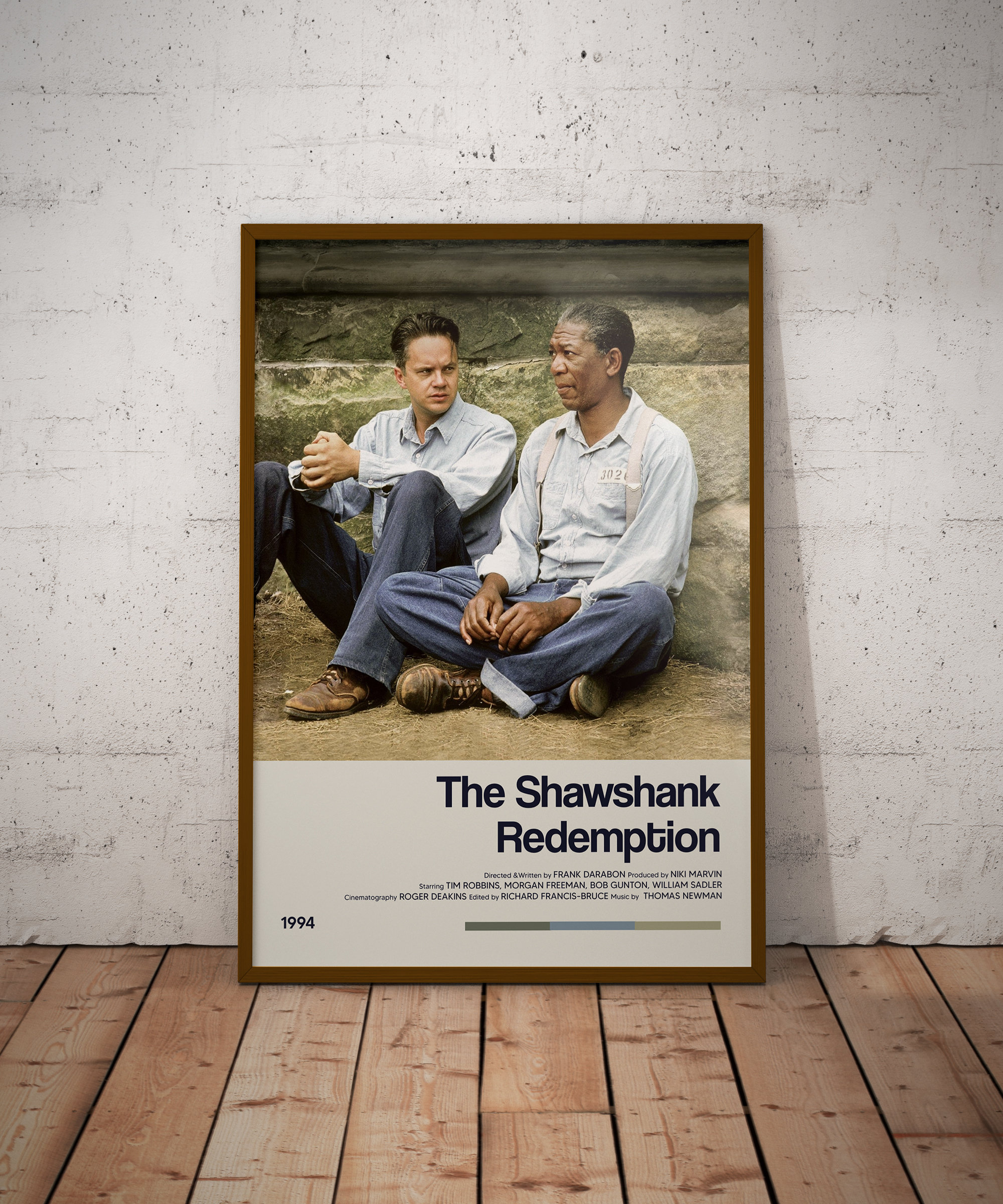 The Shawshank Redemption Movie Poster Retro Movie Poster Print Wall Art ...