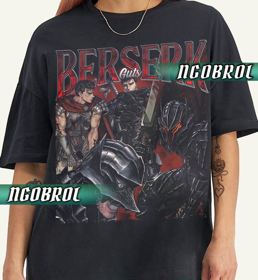 Limited Berserk Guts T Shirt - Vintage Retro Anime T Shirt - Vintage ...