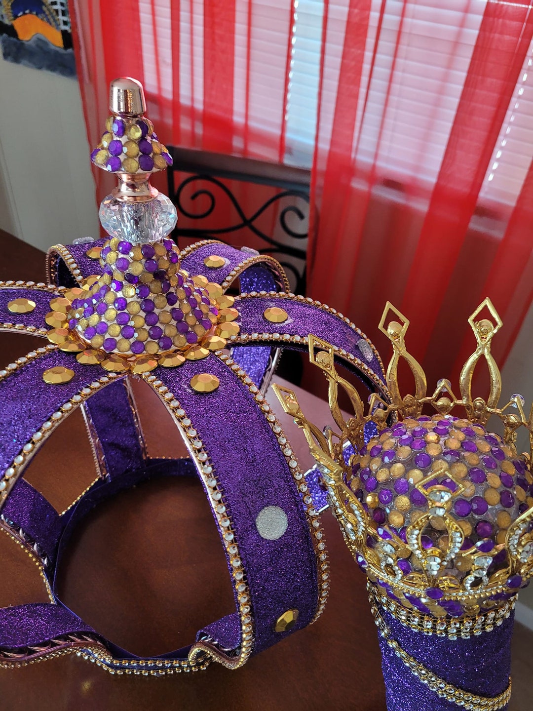Kingdom Crown and Scepter Set - Etsy