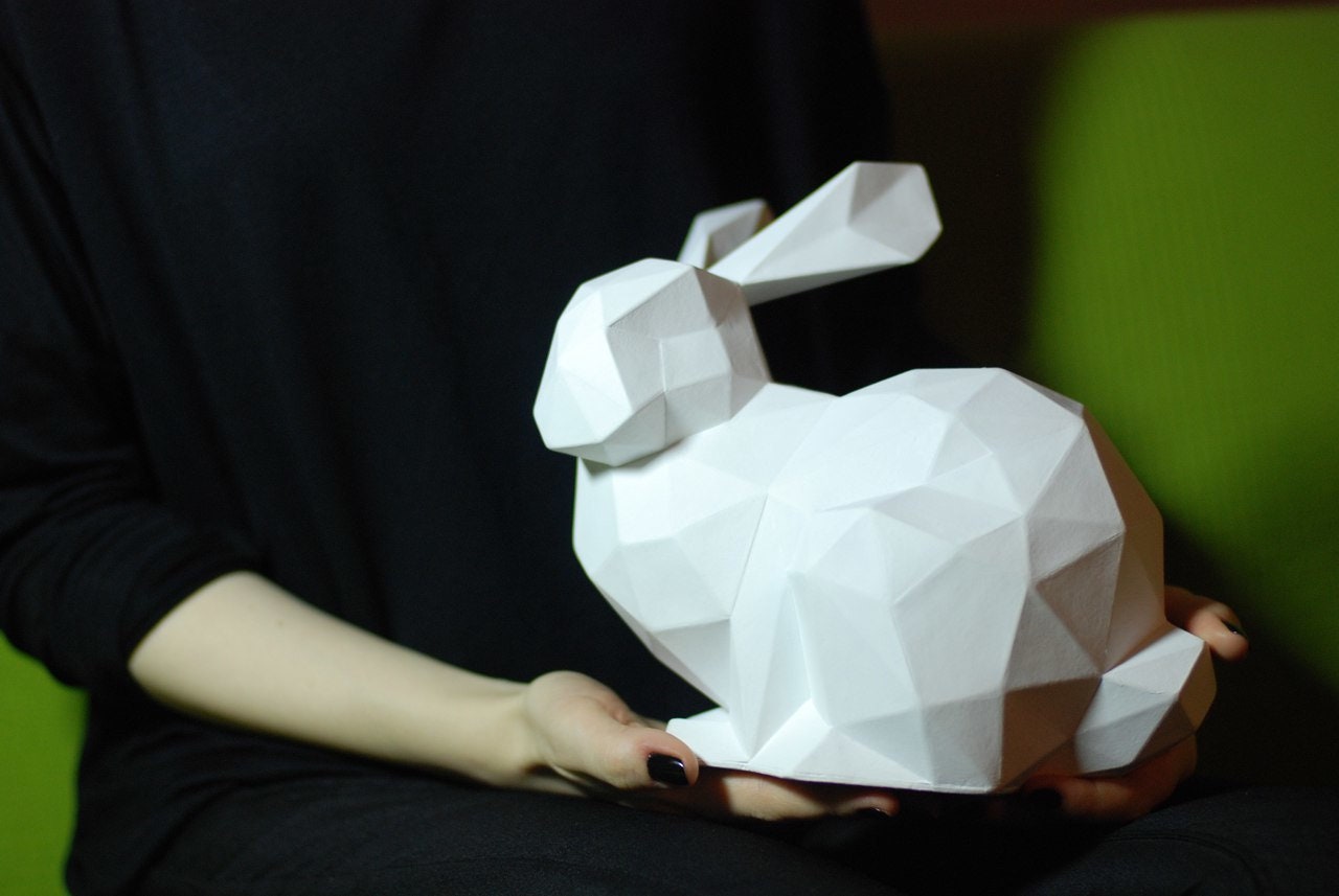 Rabbit: Origami Decor Digital Files for Papercraft. Printable PDF ...