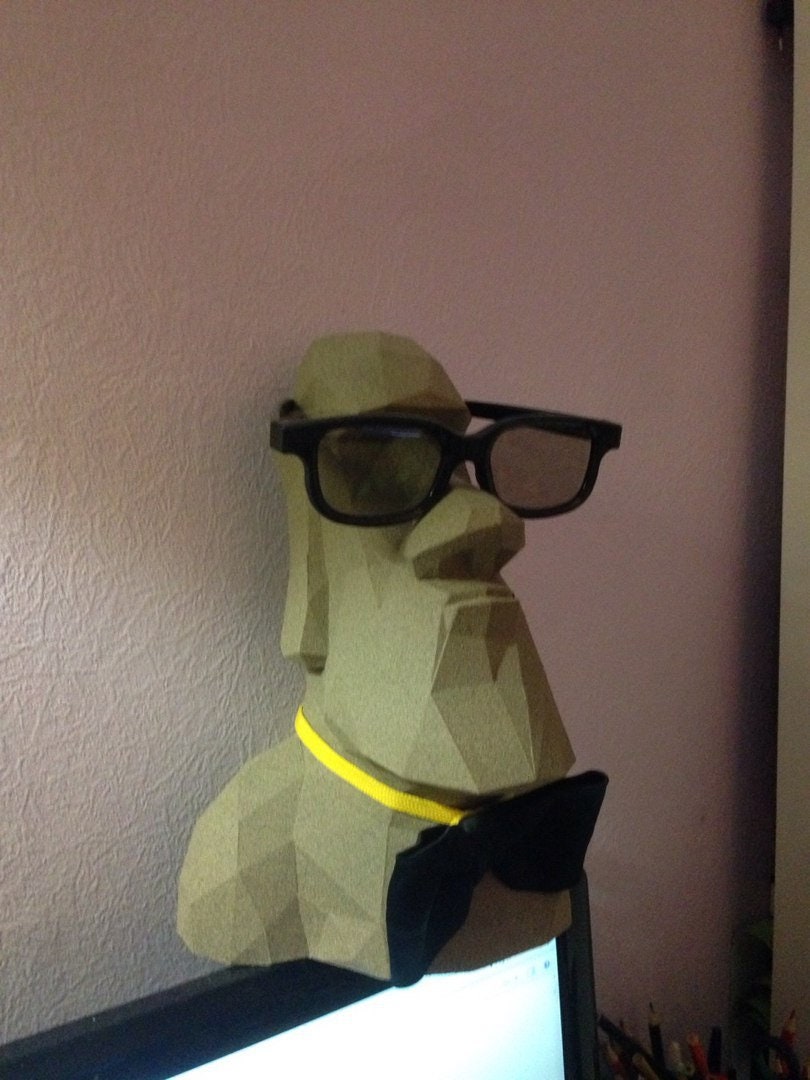 Moai Statue Papercraft 3D DIY Digital Files for Papercraft. Printable ...