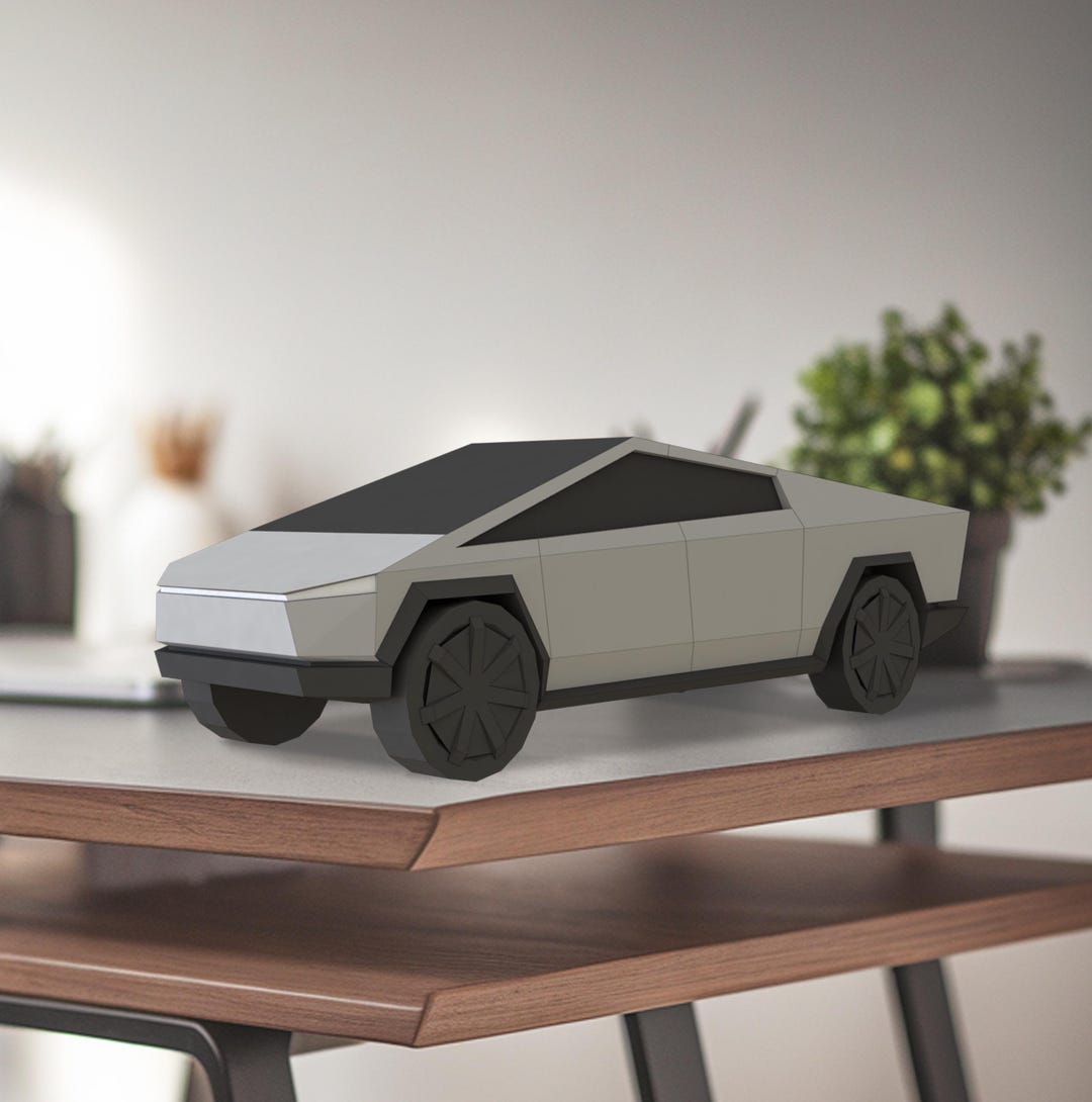 Tesla Cybertruck Premium 3D Papercraft Origami Digital Files for Making ...