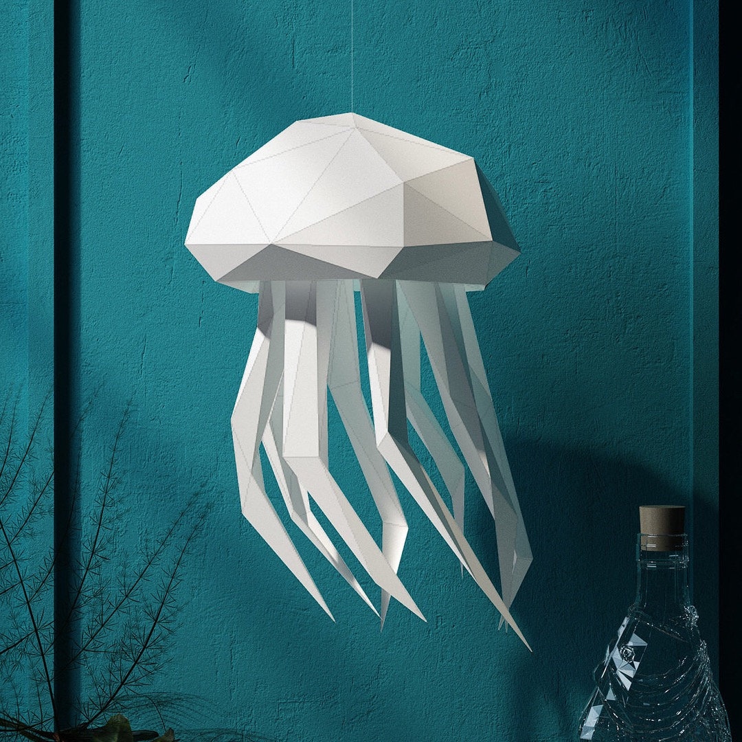 Jellyfish: Origami Decor - Digital Files for Papercraft. Printable PDF ...