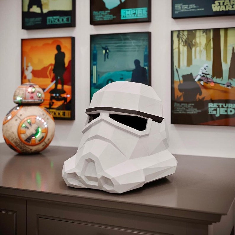 Star Wars Stormtrooper Head: Digital Files for Papercraft. Printable ...